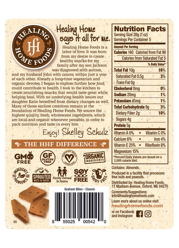 Baked Classic Grahams - Case of 8 - Healing Home Foods